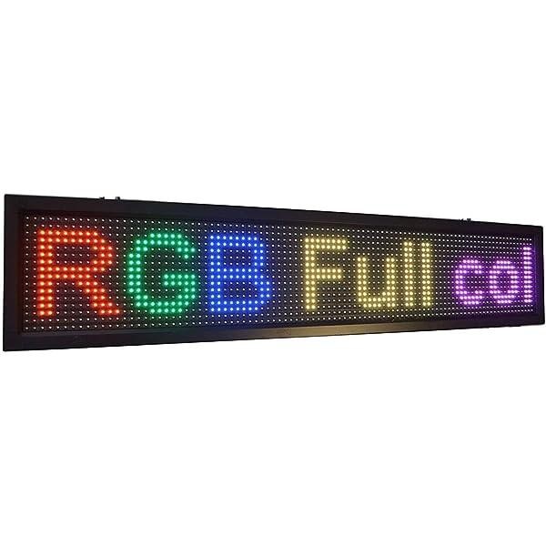 TABELLA CARTELLO LED PROGRAMMABILE RGB COLORE FULL ZONE 100X20 (X100RGB)