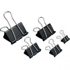 PINZE FERMAGLI IN METALLO FERMACARTE 25MM CONF. 12PZ (18NIK002)